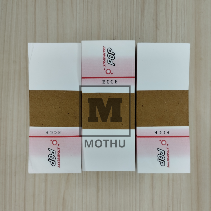 1IKAT 2000LEMBAR Kertas Manis ECCE STRAWBERRY kertas linting papir ...