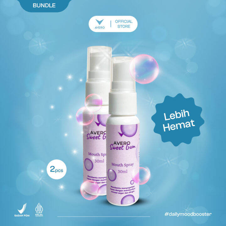 Avero Super Hemat 2pcs - Sweet Gum Mouth Spray - Pengharum Mulut ...