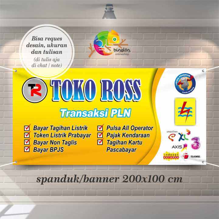 Spanduk, Banner Pembayaran Resmi Transaksi PLN | Lazada Indonesia