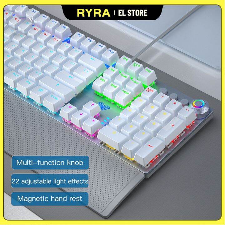 RYRA Profession Driver Keyboards Gaming Mechanical Keyboard Wired 108 ...