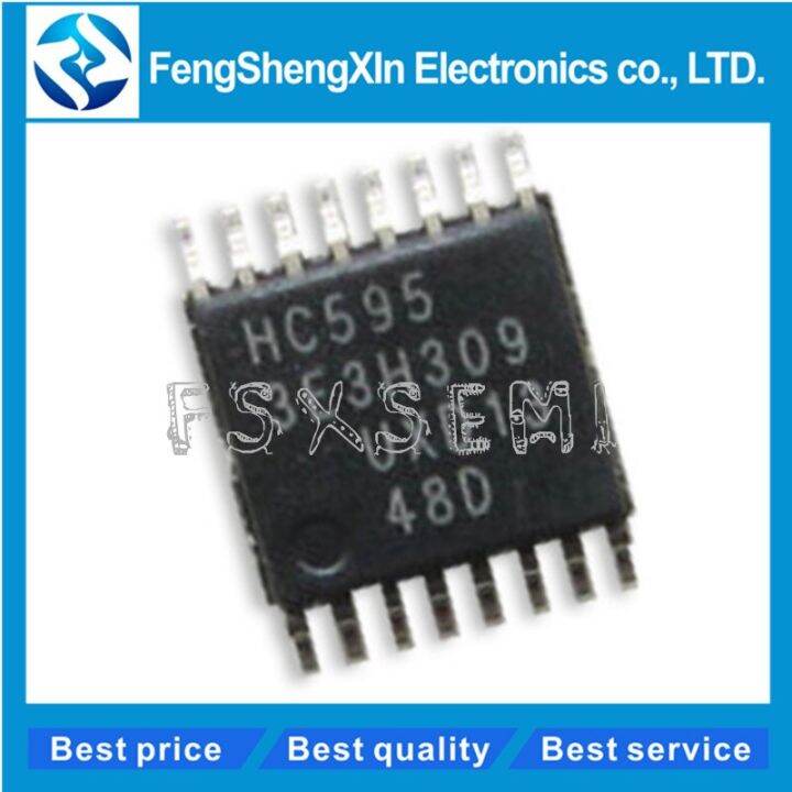 10pcs/lot 74HC595PW 74HC595 HC595 serial or parallel-out shift register with output latches IC ...