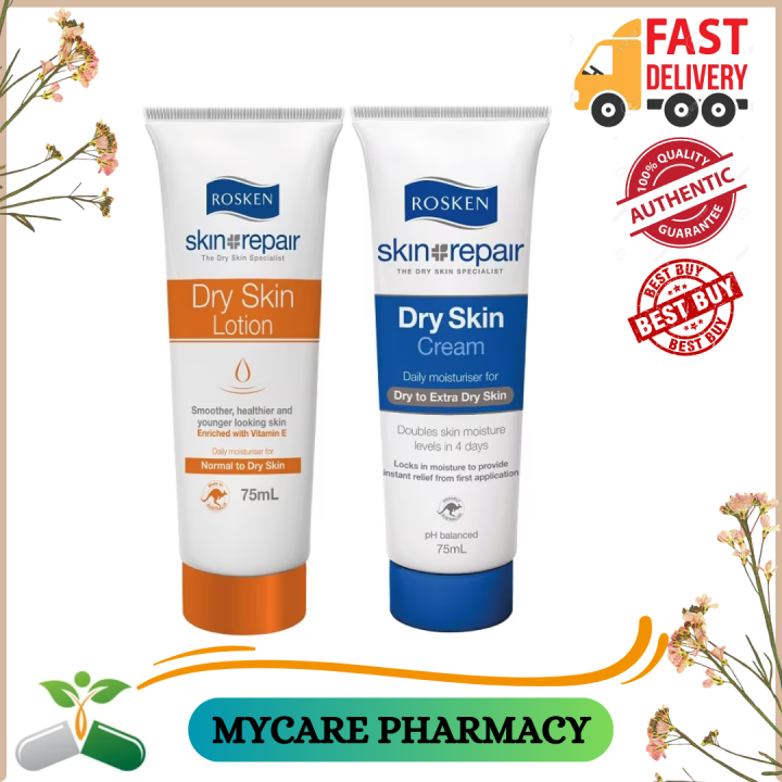 ROSKEN SKIN REPAIR DRY SKIN LOTION/ DRY CREAM 75ML | Lazada