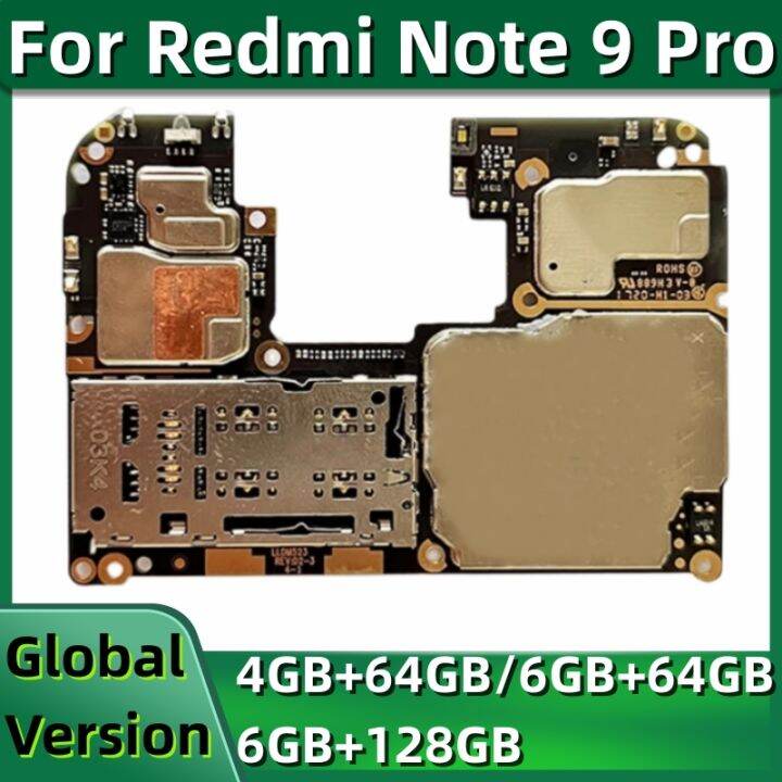 Motherboard MB For Xiaomi Redmi Note 9 Pro Mainboard 64GB 128GB ...