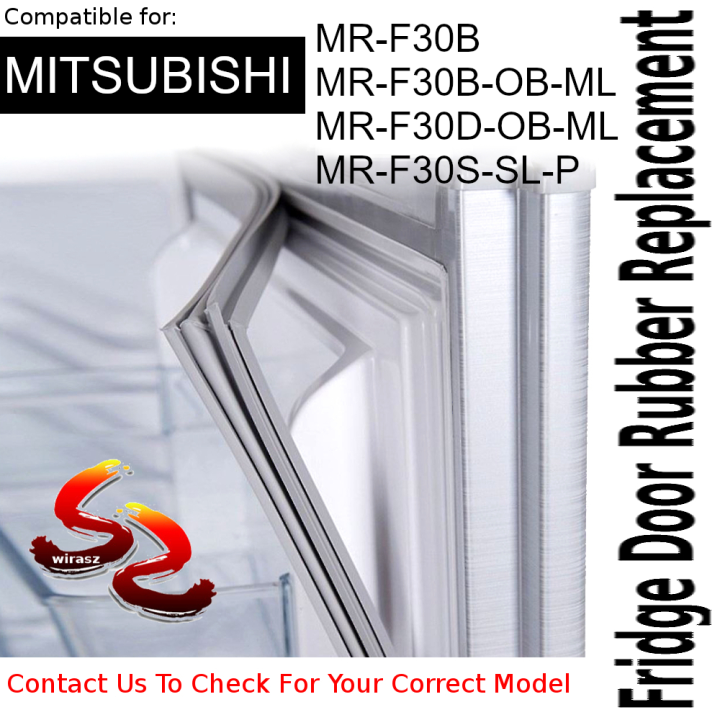 Mitsubishi Refrigerator Fridge Door Seal Gasket Rubber Replacement part ...