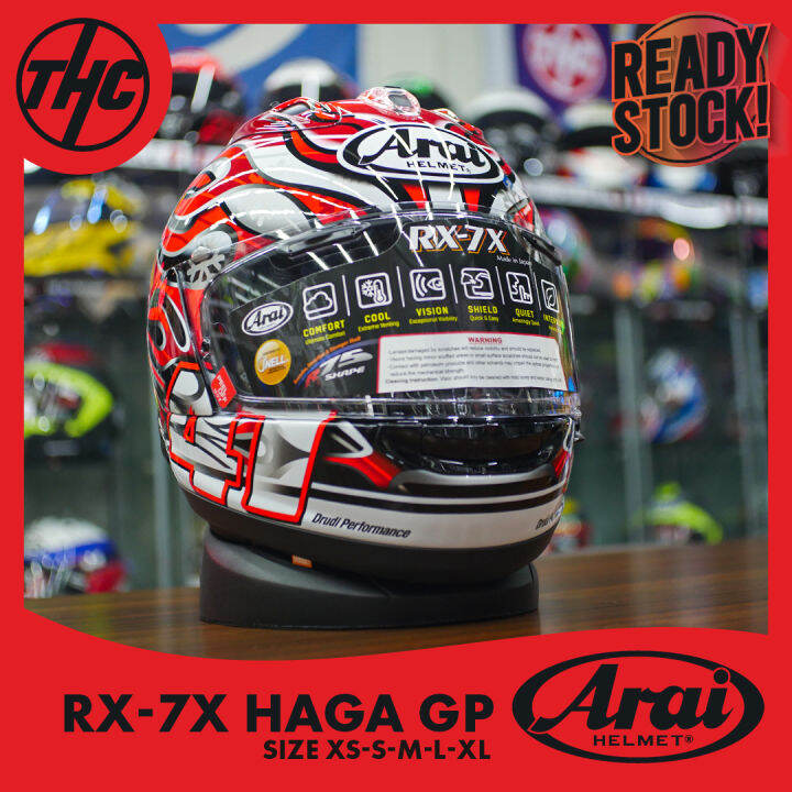 ARAI RX-7X RX7X HAGA GP | Lazada Indonesia