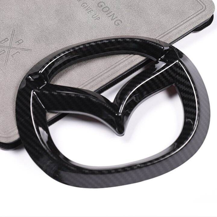 Car Front Grille Badge Trunk Emblem For Mazda 3 Axela Atenza Fiber Head ...