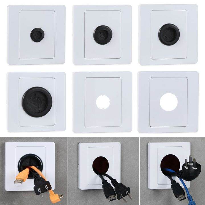 C6577 1Pcs Wiring Accessories With Outlet Hole With Rubber Pad 86Type ...