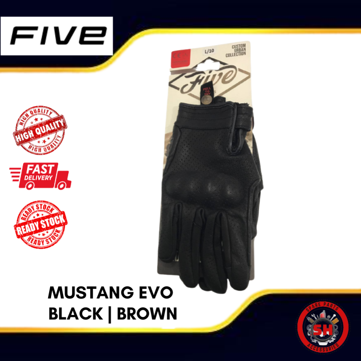 Five Glove Mustang Evo Glove (Ready Stock) Glove Motor Motorcycles ...