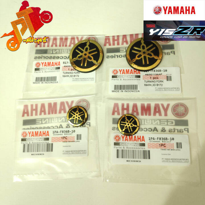 Yamaha Y15ZR / Y15 Gold Emblem Logo Full 4pc Set-Original | Lazada