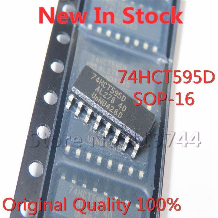 10ชิ้น/ล็อต74HCT595 74HCT595D SMD SOP-14 Shift Register Logic ชิปสต็อก ...