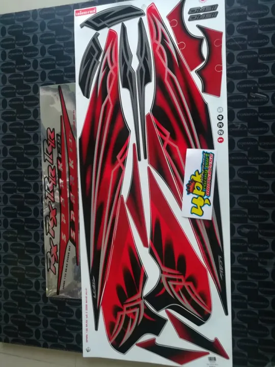 สติ๊กเกอร์ สปาร์ค SPARK 135 rr rx ติดรถสี แดงดำ ปี 2008 รุ่น 5 | Lazada ...