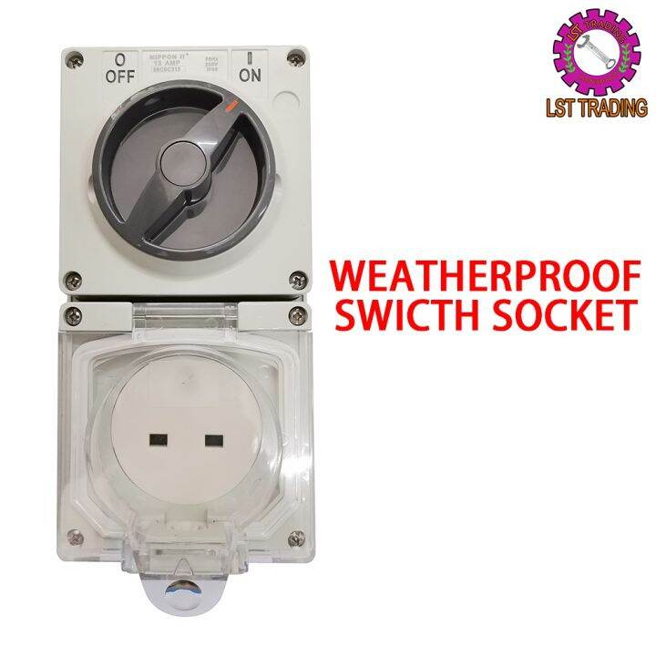 [READY STOCKS] 66CSC313 13A 3 PIN WATERPROOF SWITCH SOCKET ...