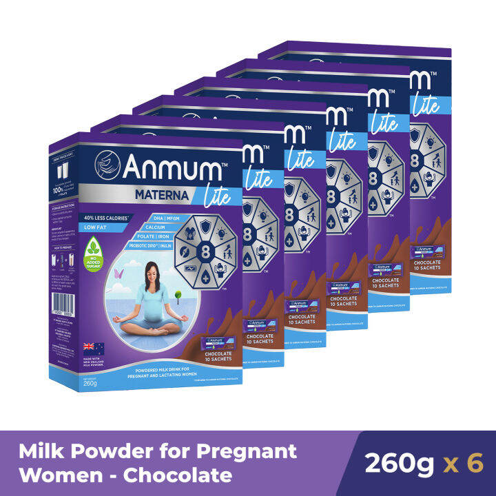 Anmum Materna Pregnancy Milk Powder Lite Choco 260g x6 | Lazada PH