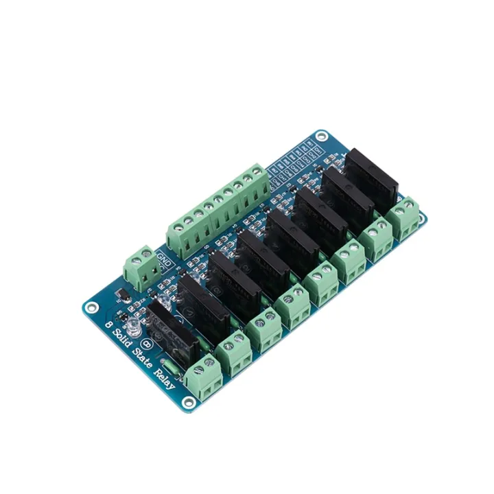 Relay Module 5V 12V 24V 2A High Level 8 Channel For OMRON SSR G3MB-202P ...