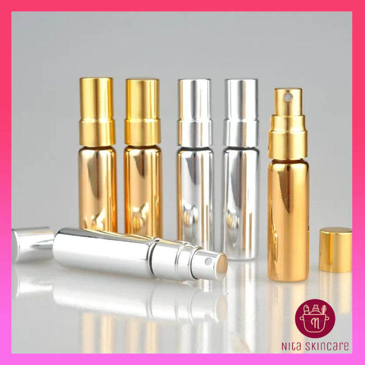 10ml Botol Refil Parfum Spray metalic Botol parfum wadah pewangi 10ml ...
