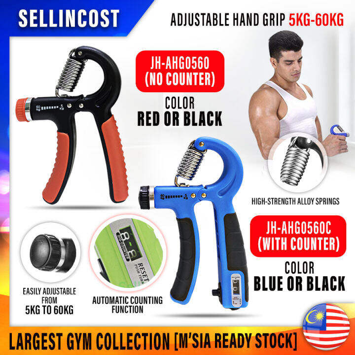 Sellincost Adjustable Hand Grip Exercise Hand Gripper Spring 5-180Kg ...