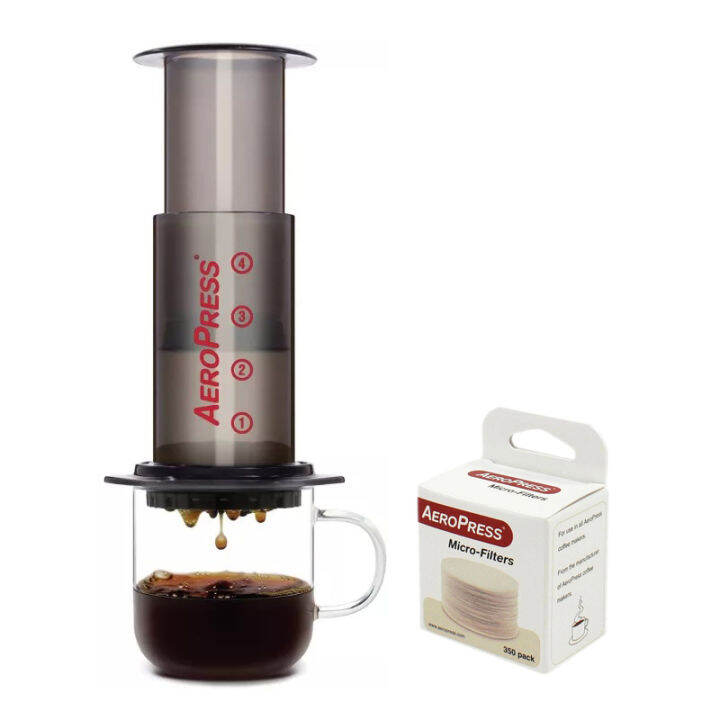 Original AeroPress Basic Set Coffee and Espresso Maker with 450 pcs ...
