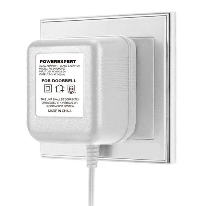 24V 500MA Video Doorbell Transformer 8 Meter Cable Camera Power Supply ...