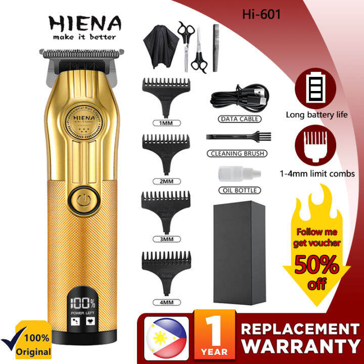 HIENA Hair Trimmer for Men T-Outliner Cordless Graffiti Zero Gapped ...