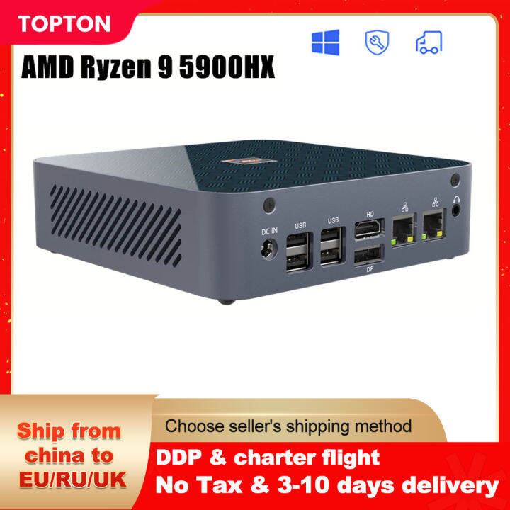 Free shipping Gaming Mini PC AMD Ryzen 9 5900HX 7 5800H Windows 11 Pro ...