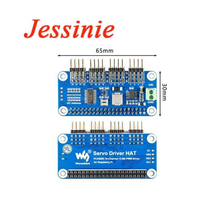 Raspberry Pi Servo Drive Driver Board Expansion Development Module 16 channel 4B/3B+/Zero W IIC ...
