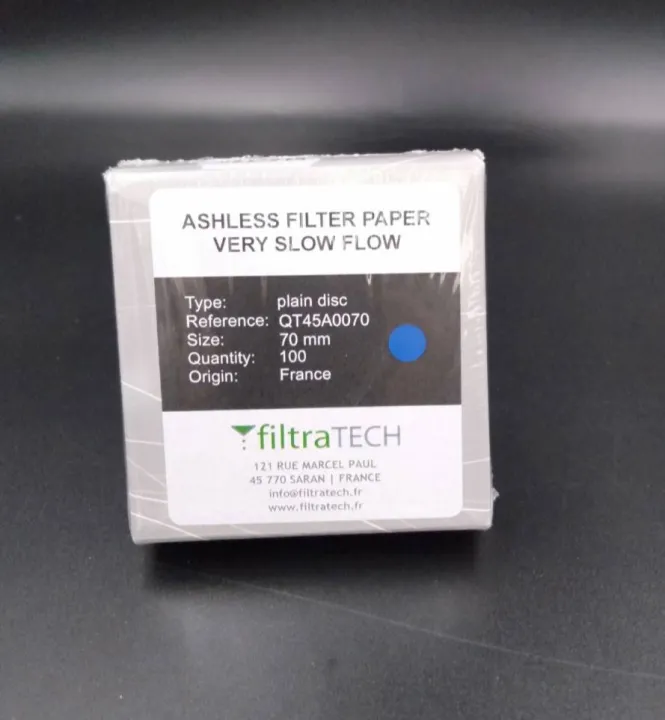 กระดาษกรอง Filter Paper (Quantitative Analytical Filter) QT45 Dia.70 mm ...