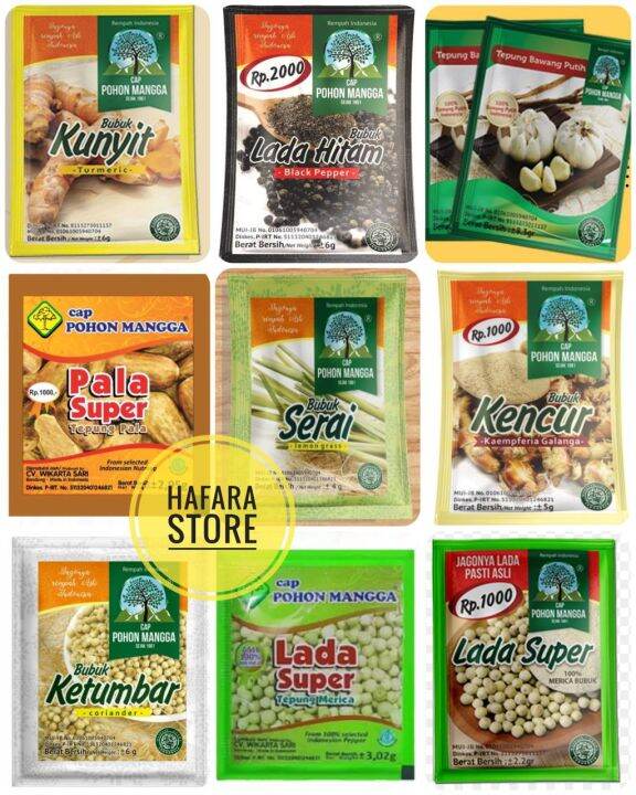 Bumbu Masak Rempah Cap Pohon Mangga - 1 Renceng isi 12 sachet | Lazada ...