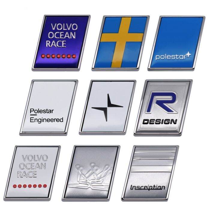R Design Polestar AWD Logo Car Metal Sticker Trunk Body Badge ...