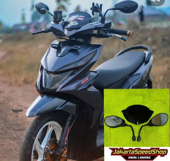 PAKET VISOR HONDA BEAT ESP PLUS SPION X1 PNP BEAT ESP NEW LED | Lazada ...
