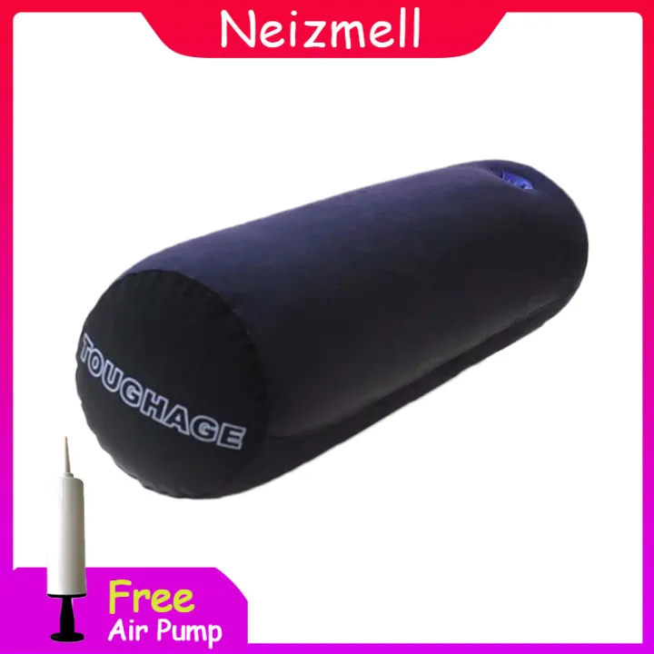 (Free air pump) Inflatable toughage Cylindrical Pillow Position Aid ...
