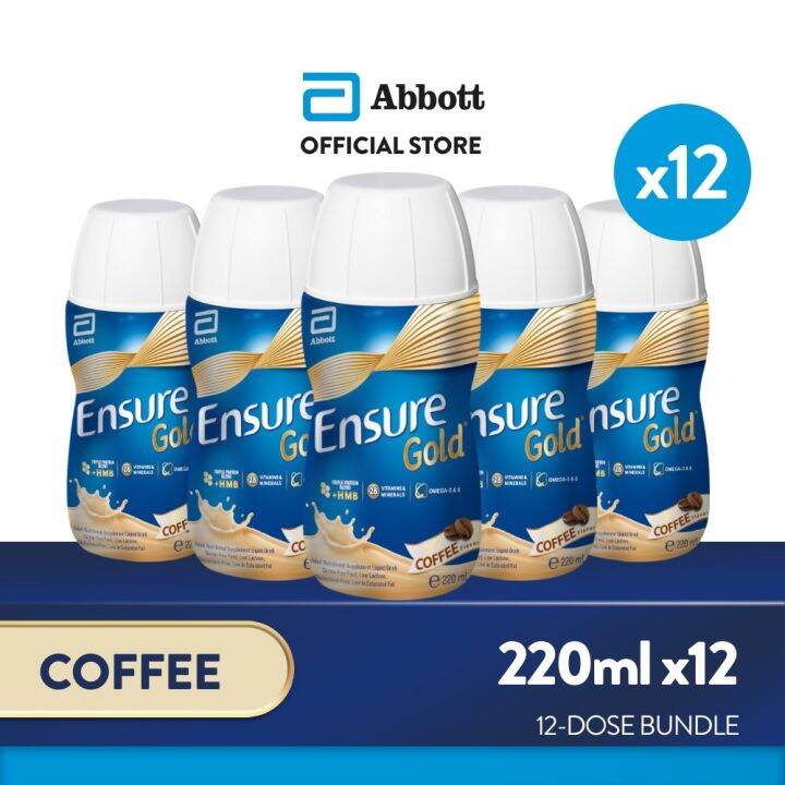 Ensure Gold RPB Coffee Liquid Drink 220ml For Adult Nutrition Bundle of 12 | Lazada PH