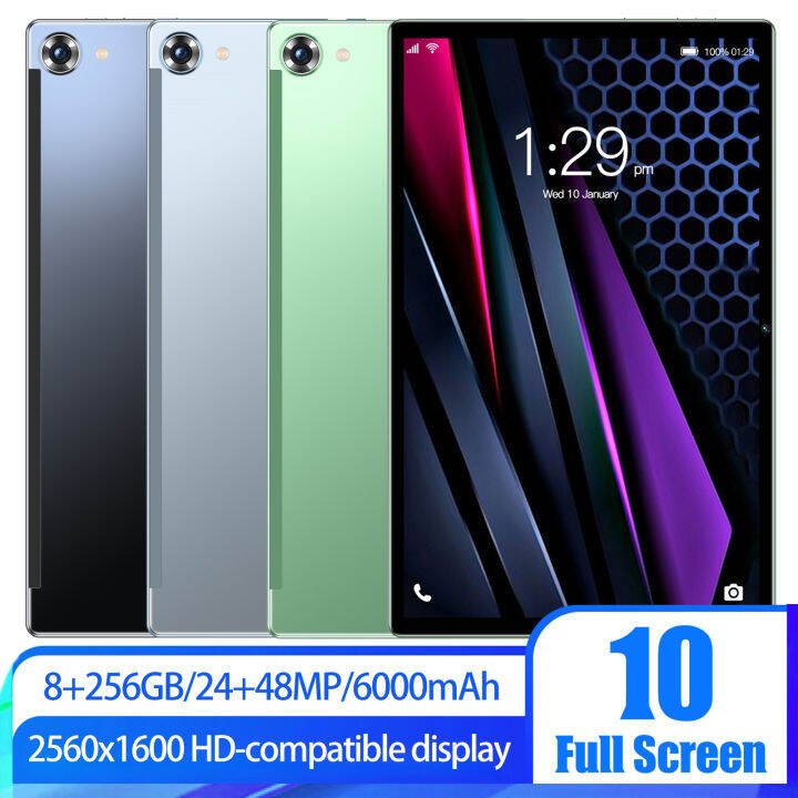 10.1 Inches Smart Tablet Deca Core 8GB RAM 256GB ROM 2560x1600 24MP ...