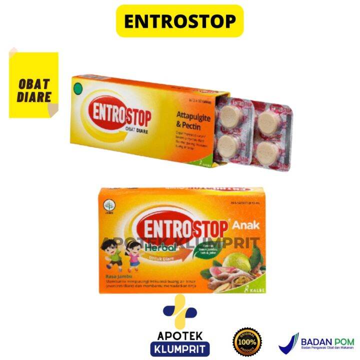 ENTROSTOP HERBAL DEWASA SACHET / OBAT DIARE / OBAT DIARE HERBAL ...