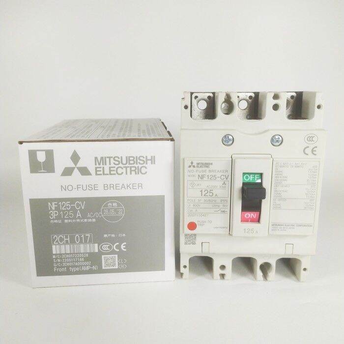 NO FUSE BREAKER NFB MCCB 3P MITSUBISHI NF125-CV 80A / 100A / 125A | Lazada Indonesia