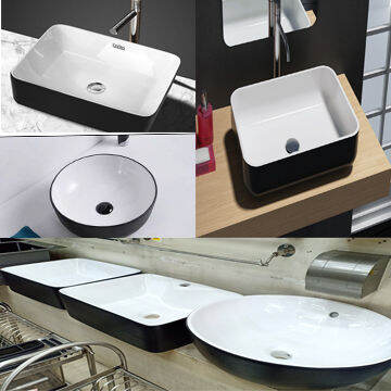 Countertop Wash Basin Matte black surface / Bathroom Labatory Sink ...