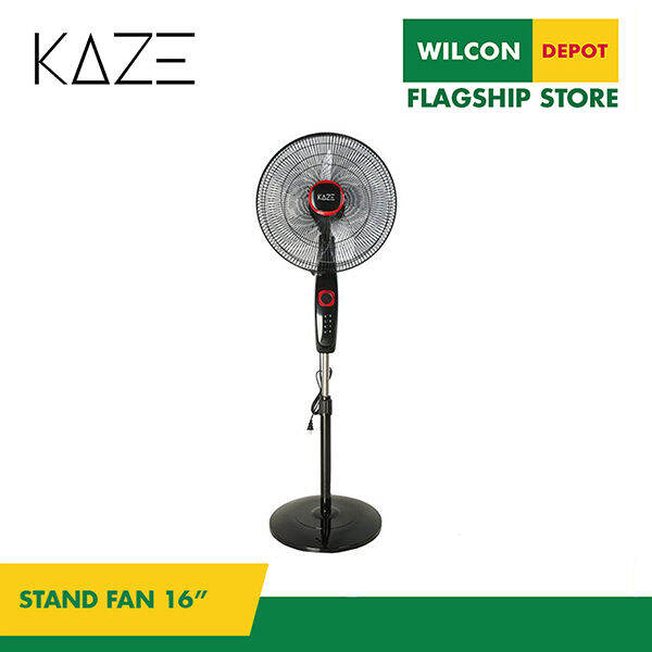 KAZE 16in Stand Fan Black/Red JCF FS40-415 by Wilcon Depot | Lazada PH