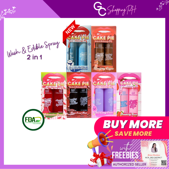 PSPH Cake Pie 2-in-1 Intimacy kit | Feminine wash and edible spray ...