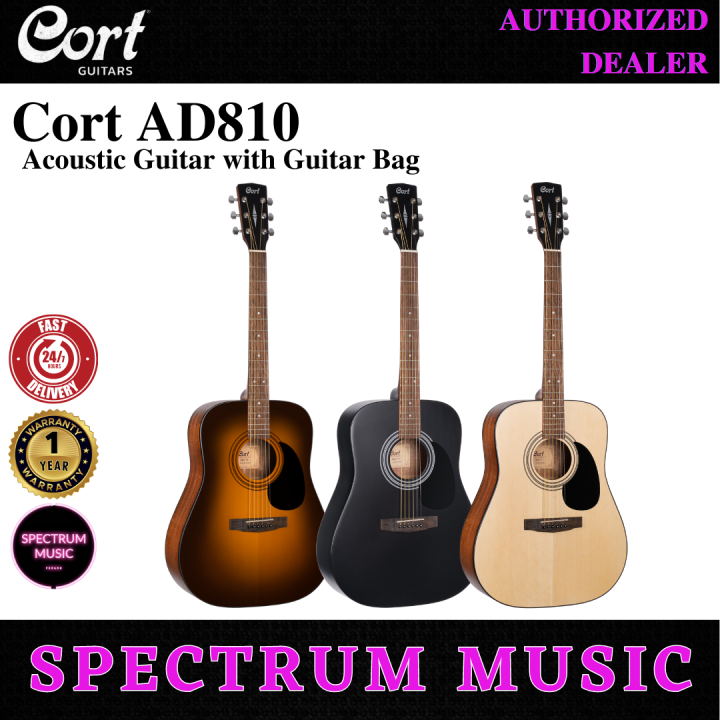 Cort AD810 Acoustic Guitar with Guitar Bag | Lazada