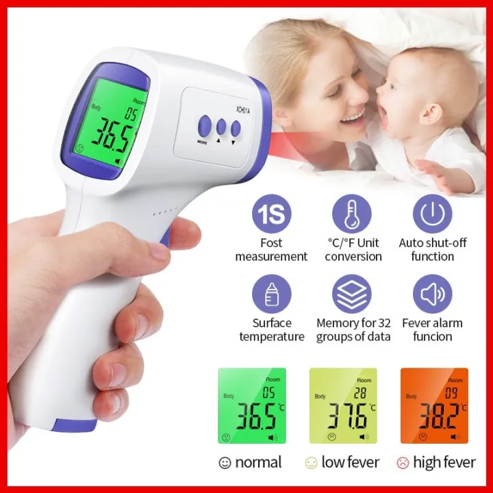 Infrared Forehead Thermometer Digital Thermometer Non-contact Body ...