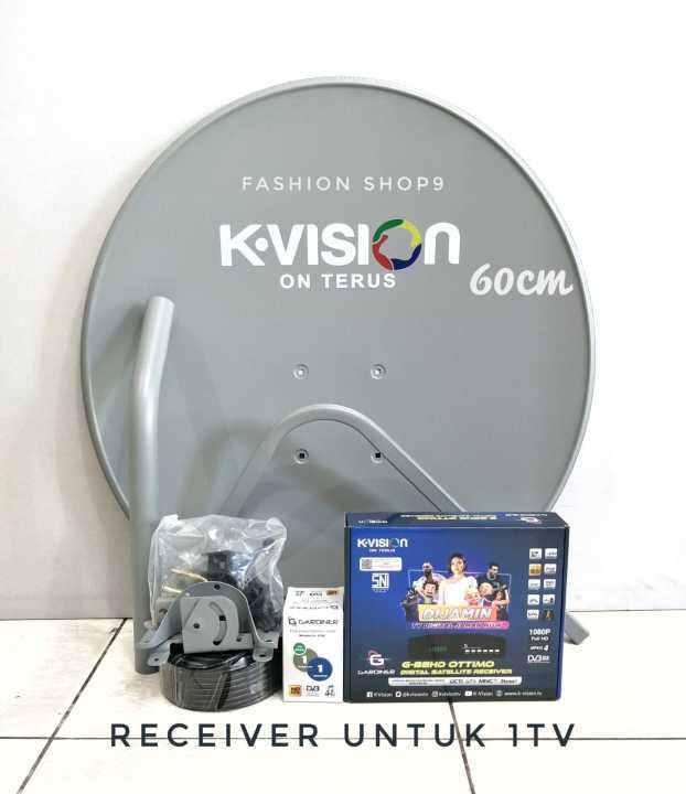 Parabola Mini 60 cm Full Set Kvision Paket Receiver Gardiner Upin Ipin ...