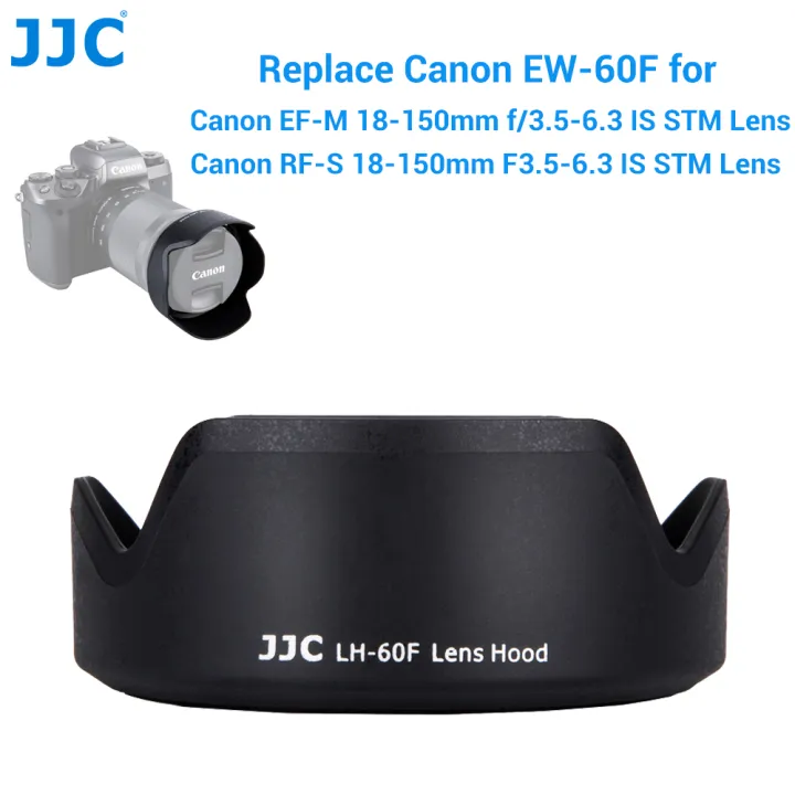 JJC EW-60F Camera Flower Shape Lens Hood Sunshade for Canon EF-M 18-150mm Lens and RF-S 18-150mm ...