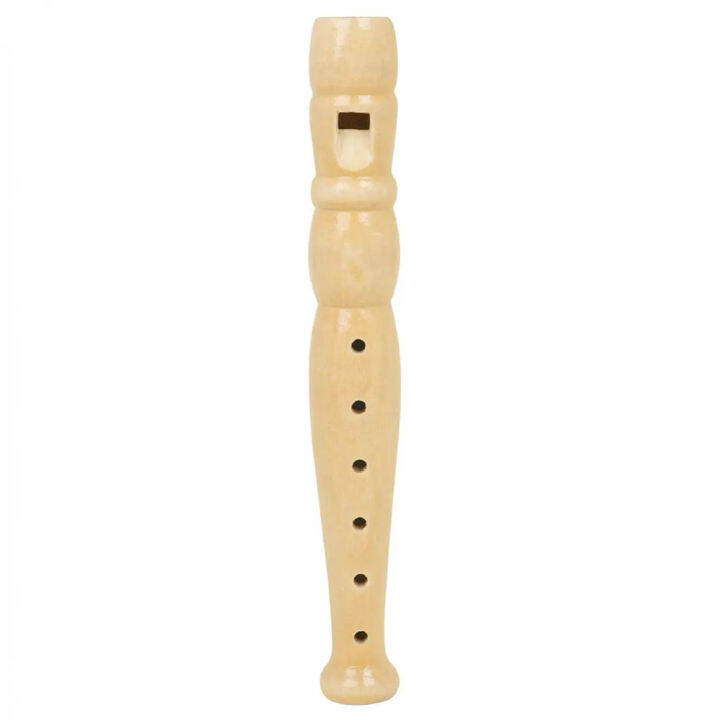 6 Holes Wood Soprano Recorder for Children's Music Education Adjust ...