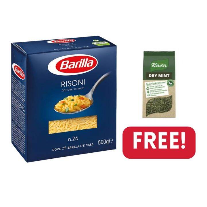 Buy 1 Barilla 'Orzo' Risoni 500g Get 1 Free Knorr Spices | Lazada PH