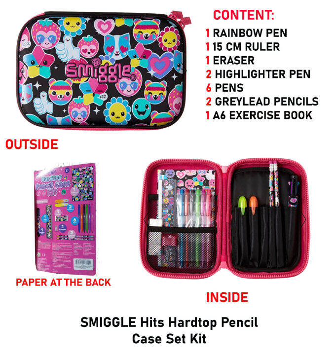 Smiggle SALE!!! Authentic Coloring Set with Hardtop Pencil Case Kit Set ...
