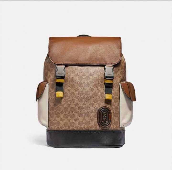 Coach Rivington Backpack In Signature Canvas With Patch 89080 | Lazada ...
