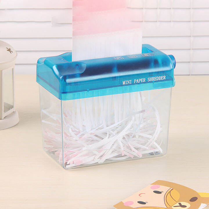 Strip-Cut Paper, Mini Hand Crank Paper Shredder Paper Cutting ...