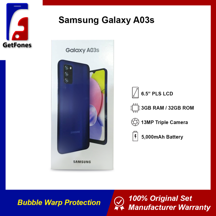 Samsung Galaxy A03s [ 3GB RAM + 32GB ROM ] [ SM-A037 ] - 1Year Warranty by Samsung Malaysia | Lazada