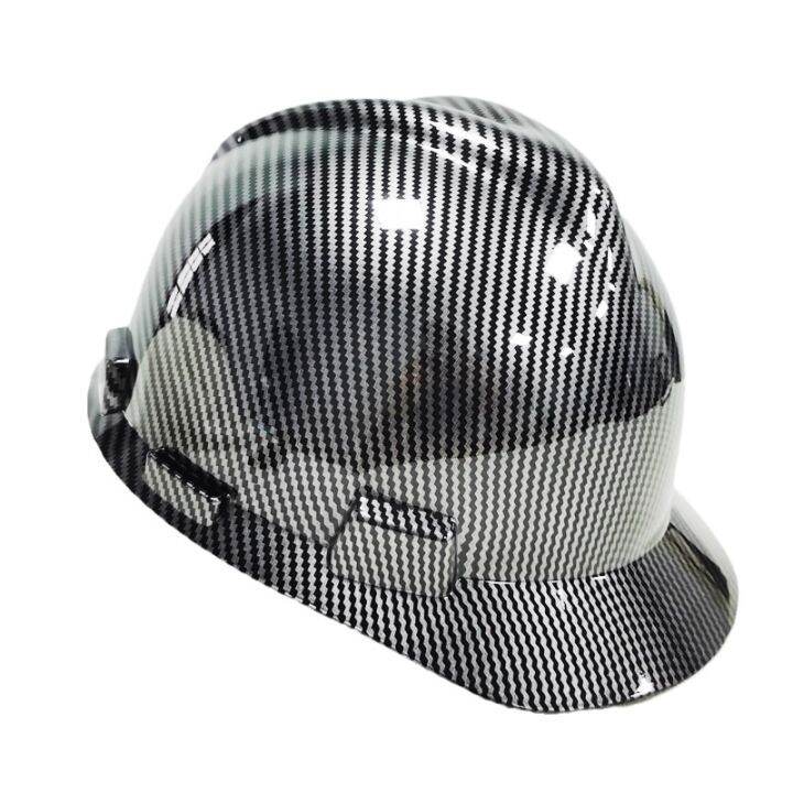 ABS Hard Hat Carbon Fiber Pattern Construction Safety Helmet Engineer ...