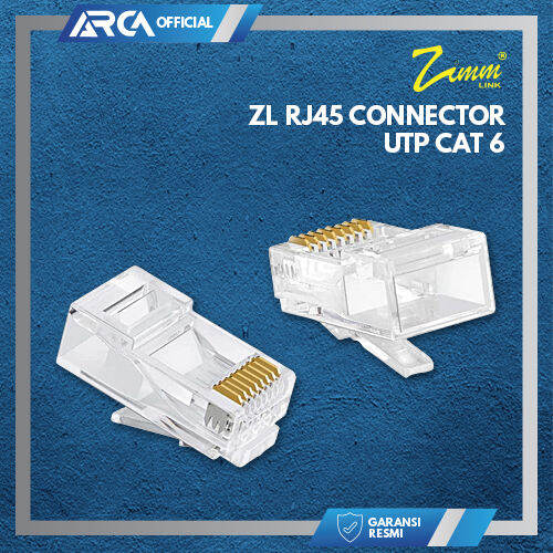 Connector RJ45 UTP Cat 6 ZimmLink ZL Konektor | Lazada Indonesia