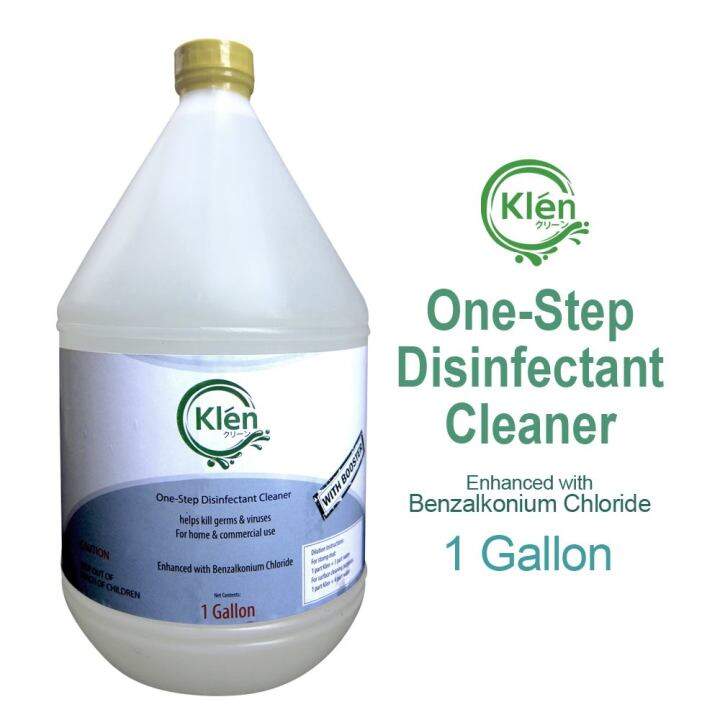 KLEN One Step Disinfectant Cleaner with Booster 1Gallon | Lazada PH
